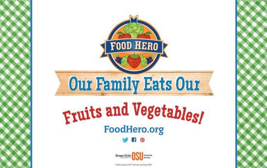 Banners, Posters, Table Cover and Cutting Board | Food Hero