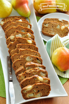 Whole-Wheat Spiced Pear Bread | Food Hero | Recipe