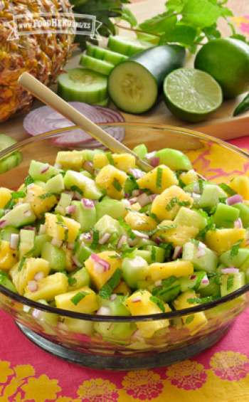 Ensalada de Pepino, Piña y Chile Serrano | Food Hero | receta